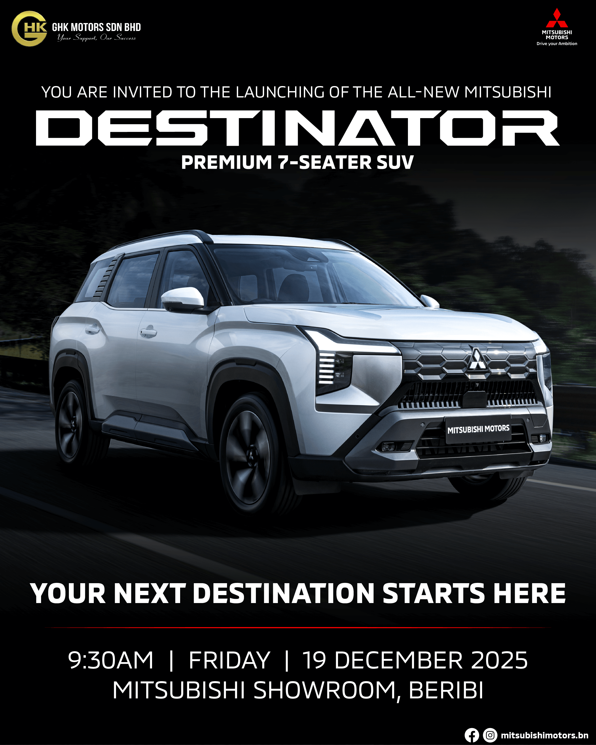 Official Launch of the All-New Mitsubishi Destinator - Mitsubishi Brunei